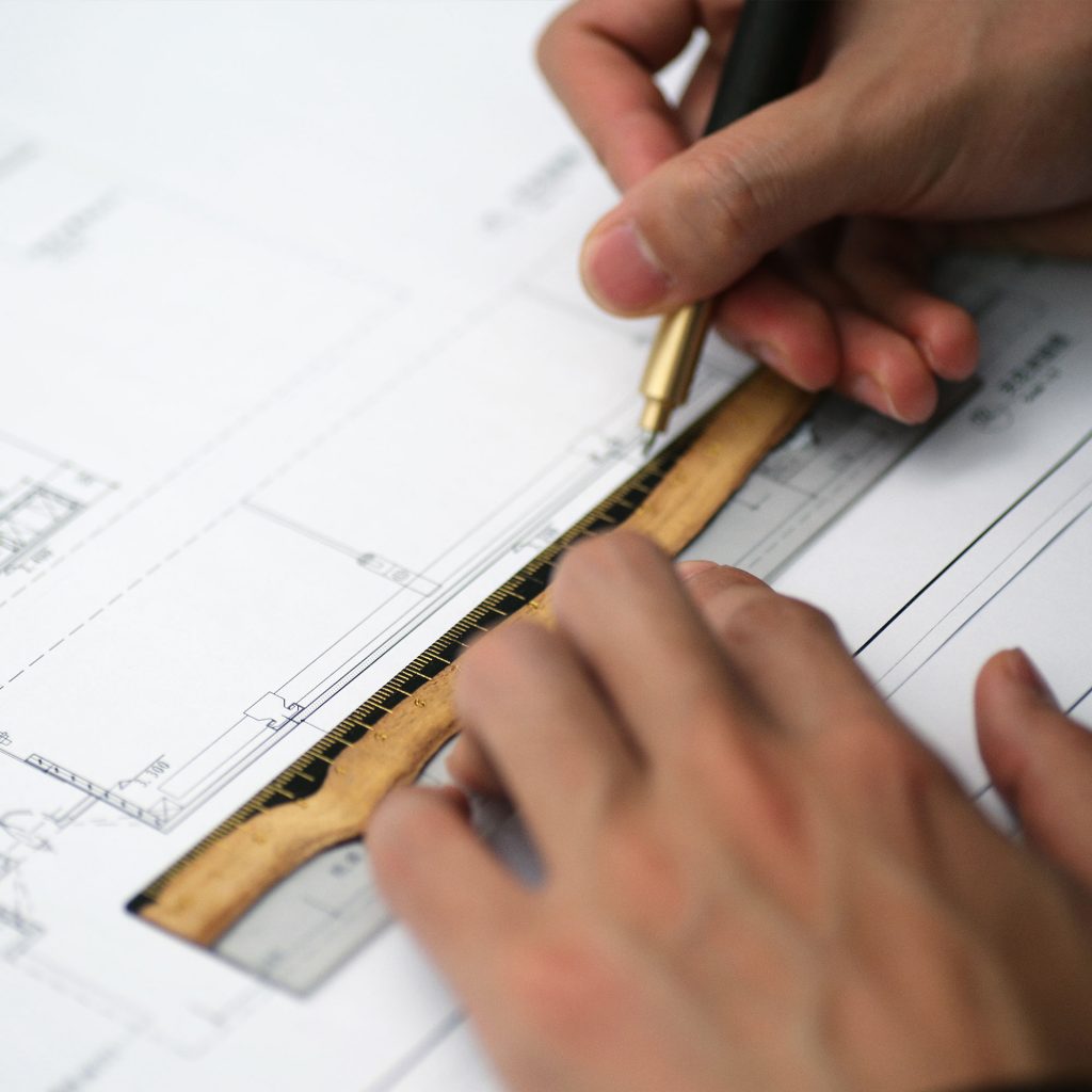 Mu Wooden Design | Ink & Wash Wooden Ruler with Resin
