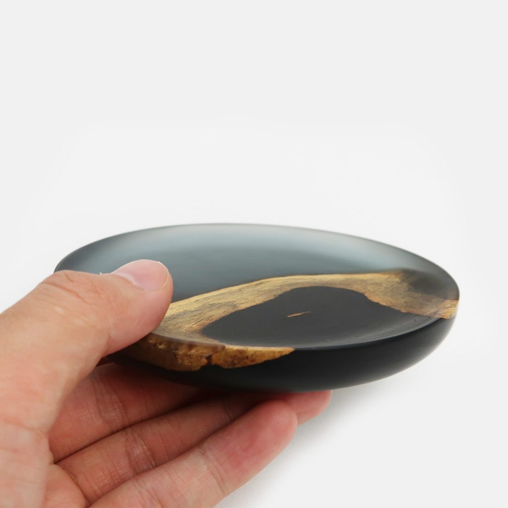 Mu Wooden Design | Ink & Wash Wooden Plate with Resin